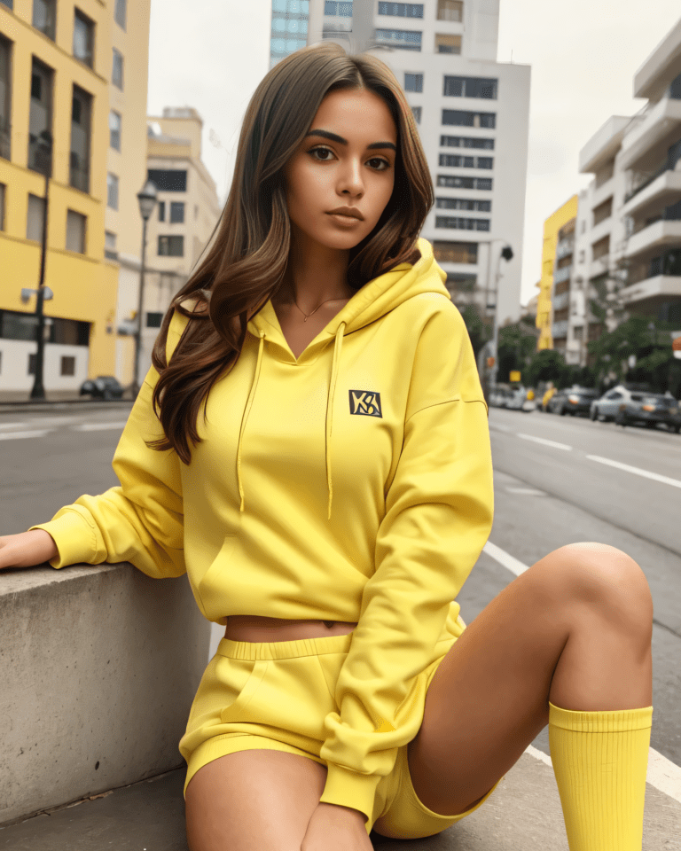 Isabella, Damaris, and Julia: Bringing Urban Style to AHMV Agency's Hoodie Shoot - Digital Divas